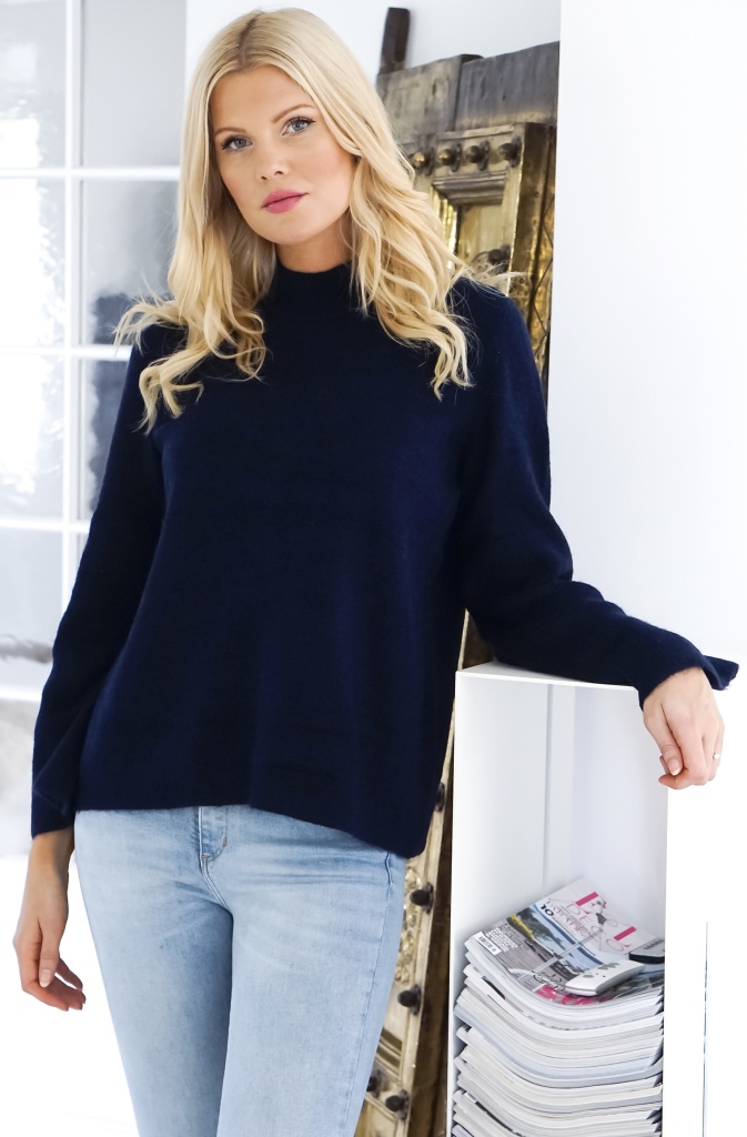 NORR - Any Knit Top Navy - Plain Vanilla AB